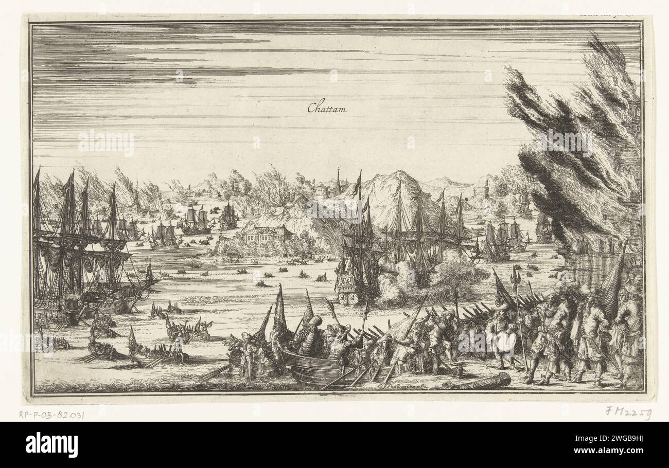 Tour to Chatham, 1667, 1674 - 1676 print The trip to Chatham and the ...
