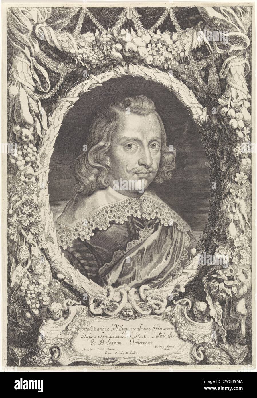 Portrait of Ferdinand of Austria, governor of the Southern Netherlands ...