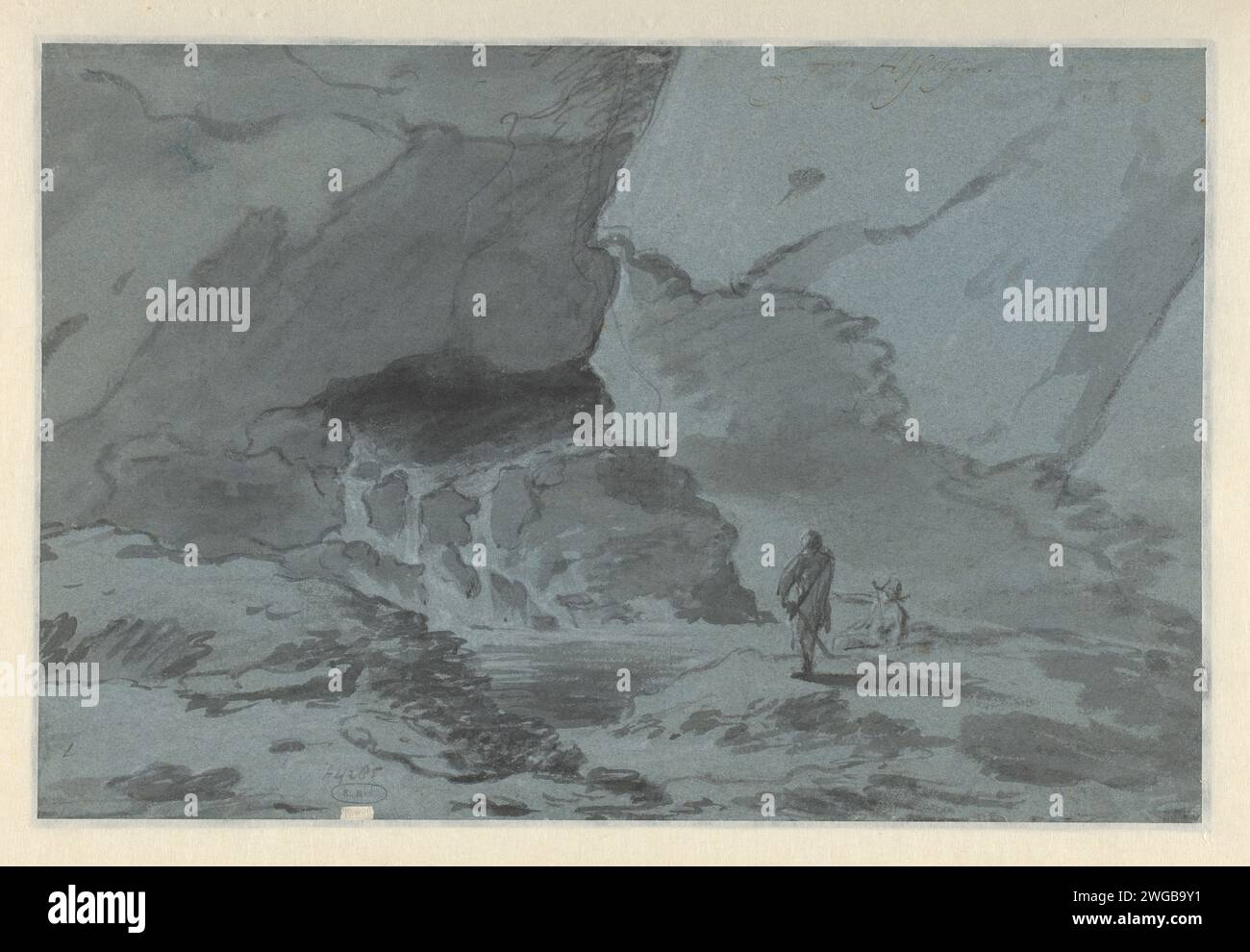 Two Travellers in a Subterranean Grotto, Jan Asselijn, c. 1636 - c ...