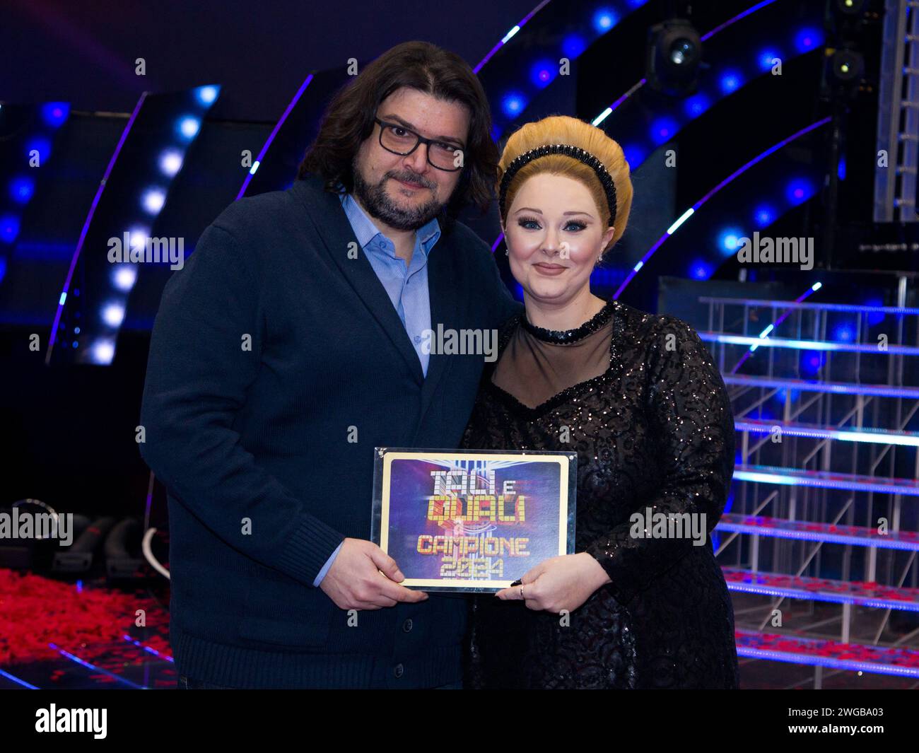 Rome, Italy. 03rd Feb, 2024. Rome, Rai ex Dear studios, final TV ...