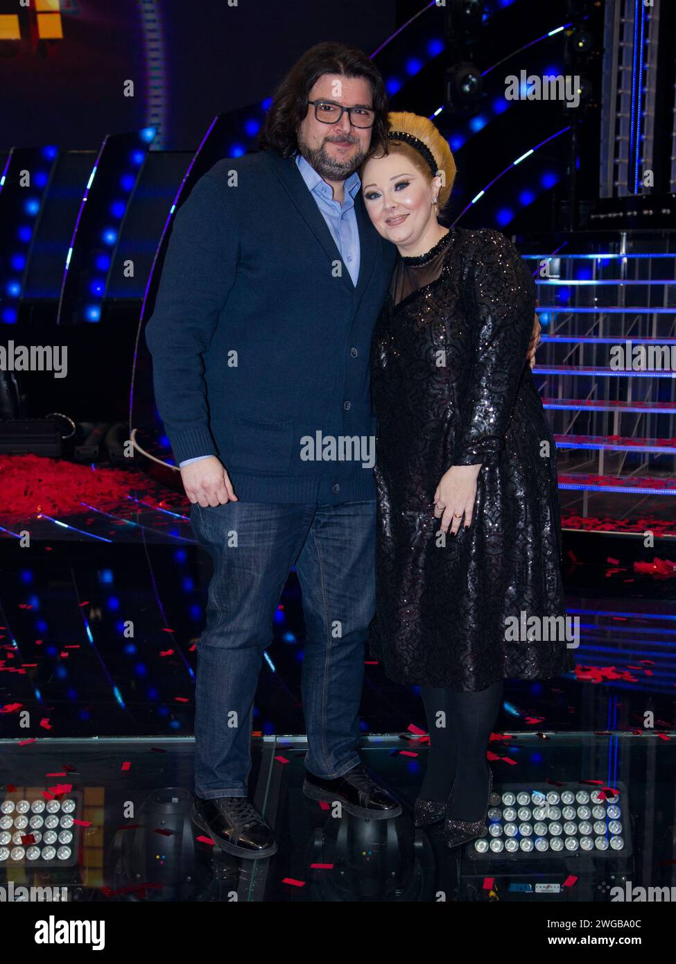 Rome, Italy. 03rd Feb, 2024. Rome, Rai ex Dear studios, final TV ...