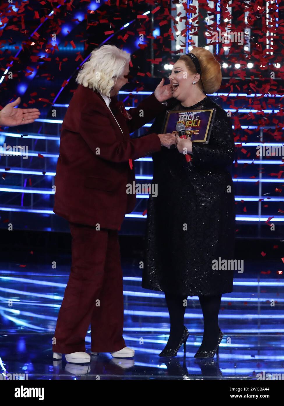 Rome, Italy. 03rd Feb, 2024. Rome, Rai ex Dear studios, final TV ...