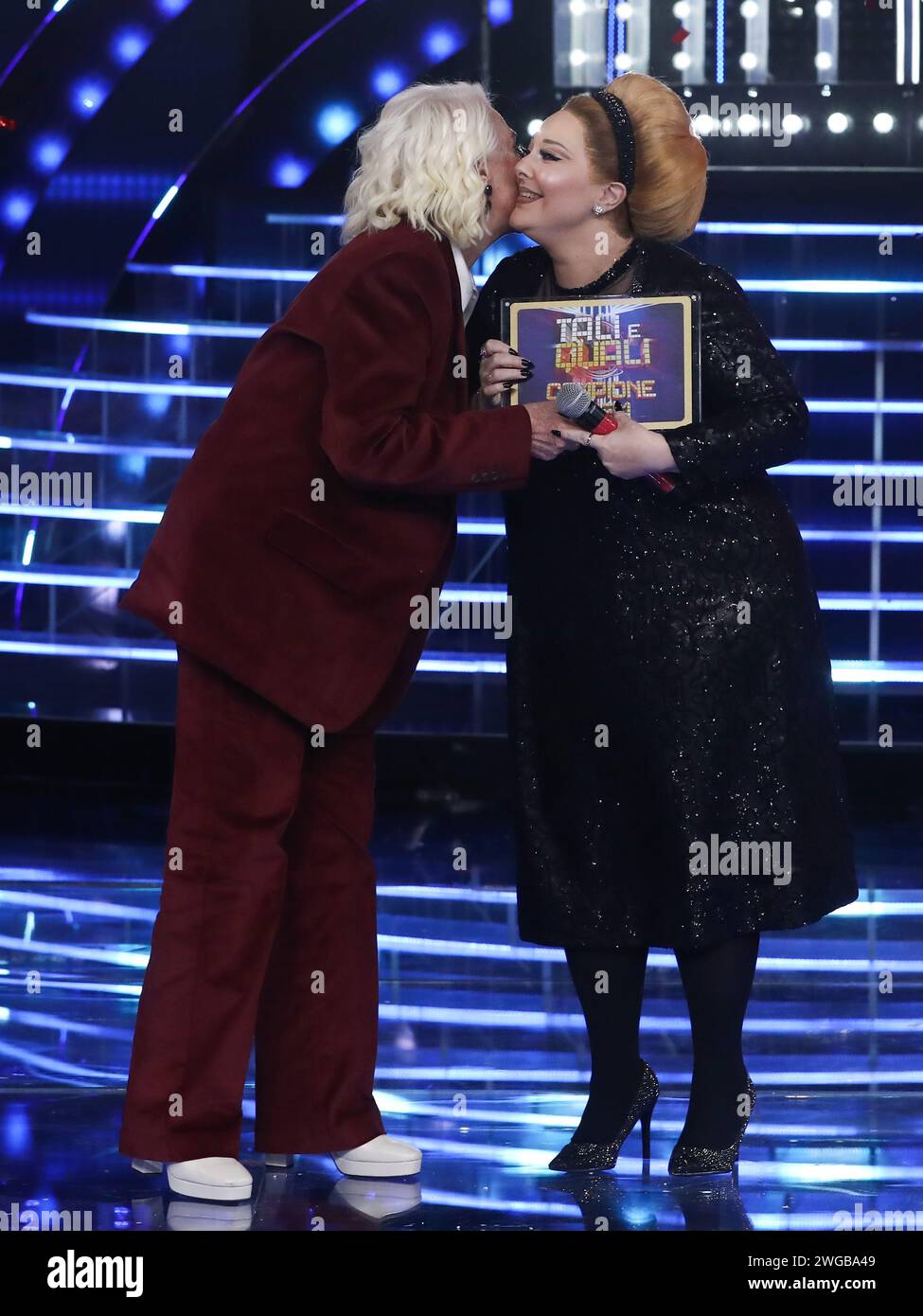 Rome, Italy. 03rd Feb, 2024. Rome, Rai ex Dear studios, final TV ...