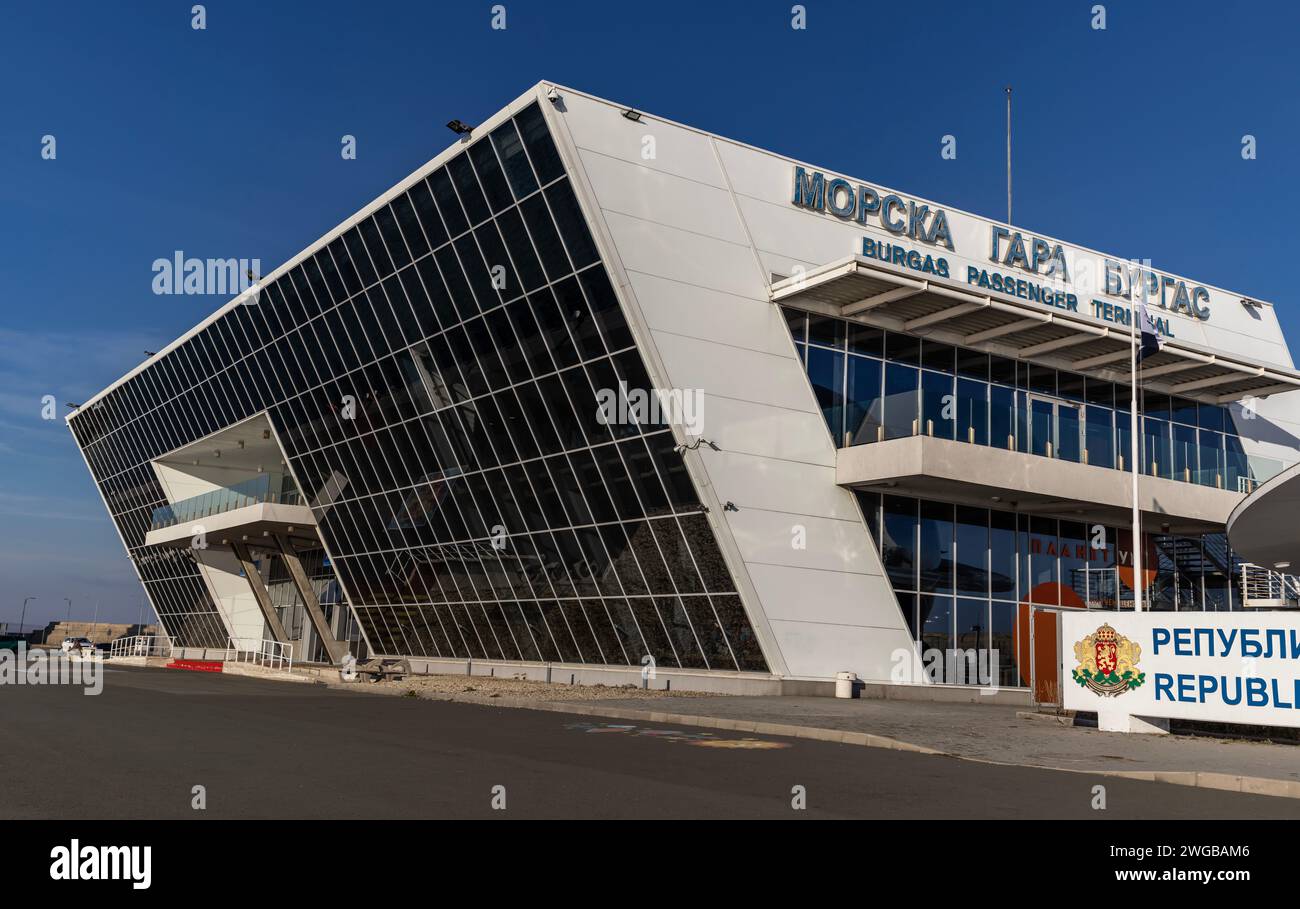 The passenger terminal on port of Burgas, Bulgaria. Burgas Passenger ...