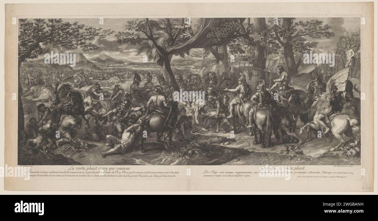 Poros injured in battle with Alexander the Great, Pierre Picault, After ...