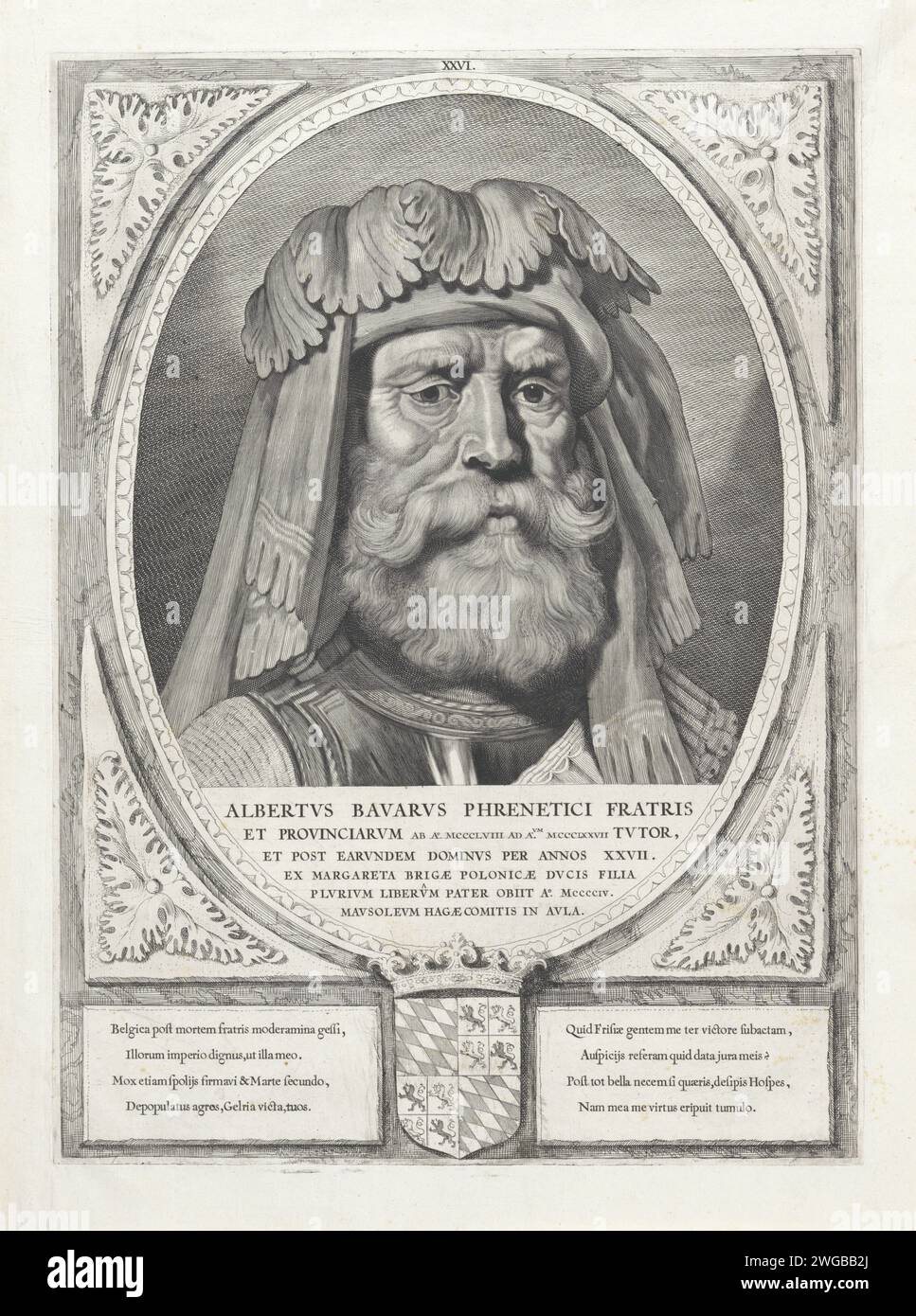 Portrait of Albrecht van Beieren, Cornelis Visscher (II), 1650 print ...