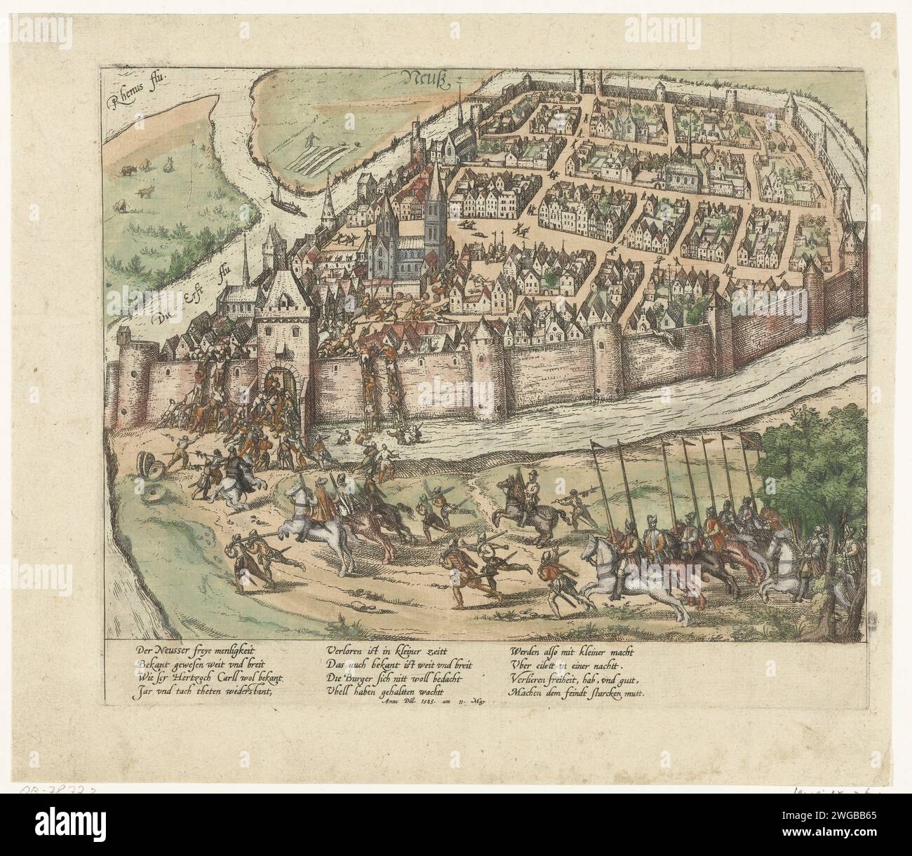 Neuss, 1585, 1585 - 1587 print Intake of Neuss, 11 May 1585. With ...