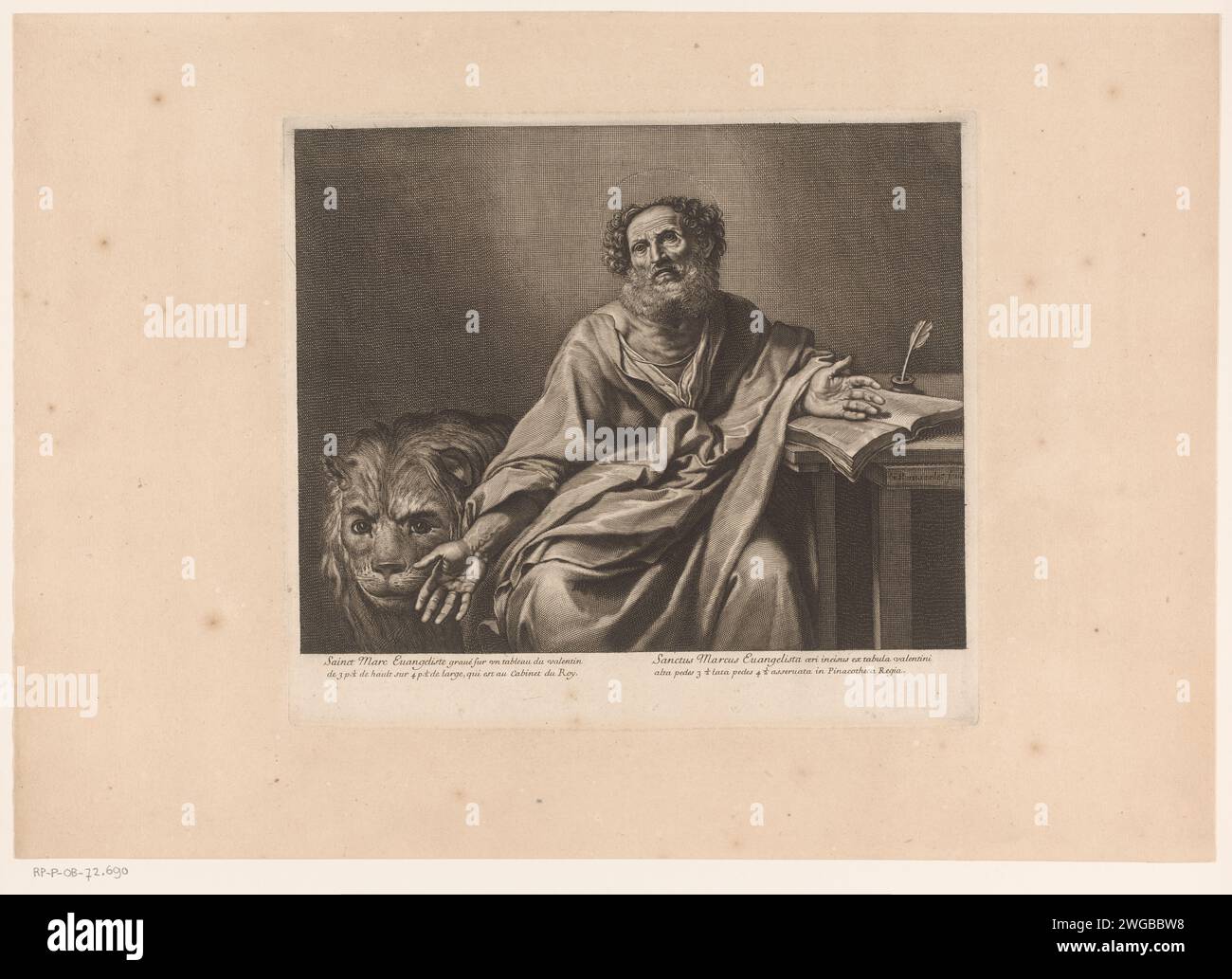 Marcus de Evangelist, Gilles Rousselet, after Valentin de Boulogne ...