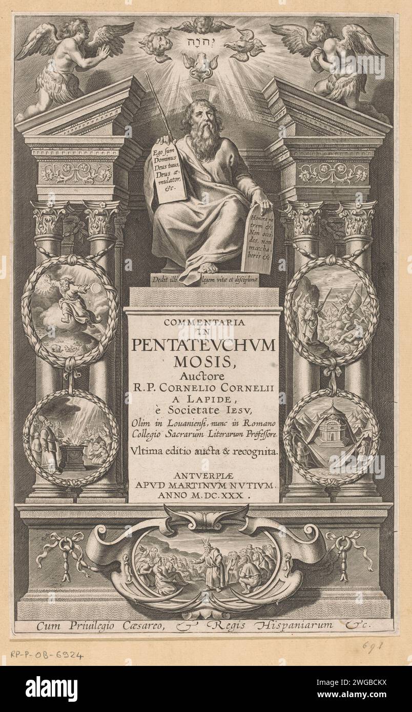 Moses and five scenes from the Pentateuch, Cornelis Galle (I) (Possible ...