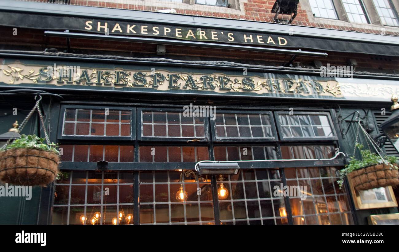 Shakespeare's Head Public House, Soho, London, UK Stock Photo - Alamy