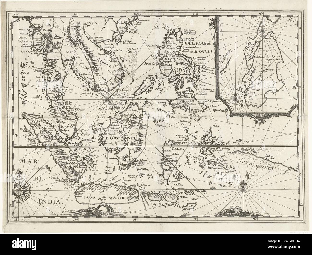 Map of east indies hi-res stock photography and images - Alamy