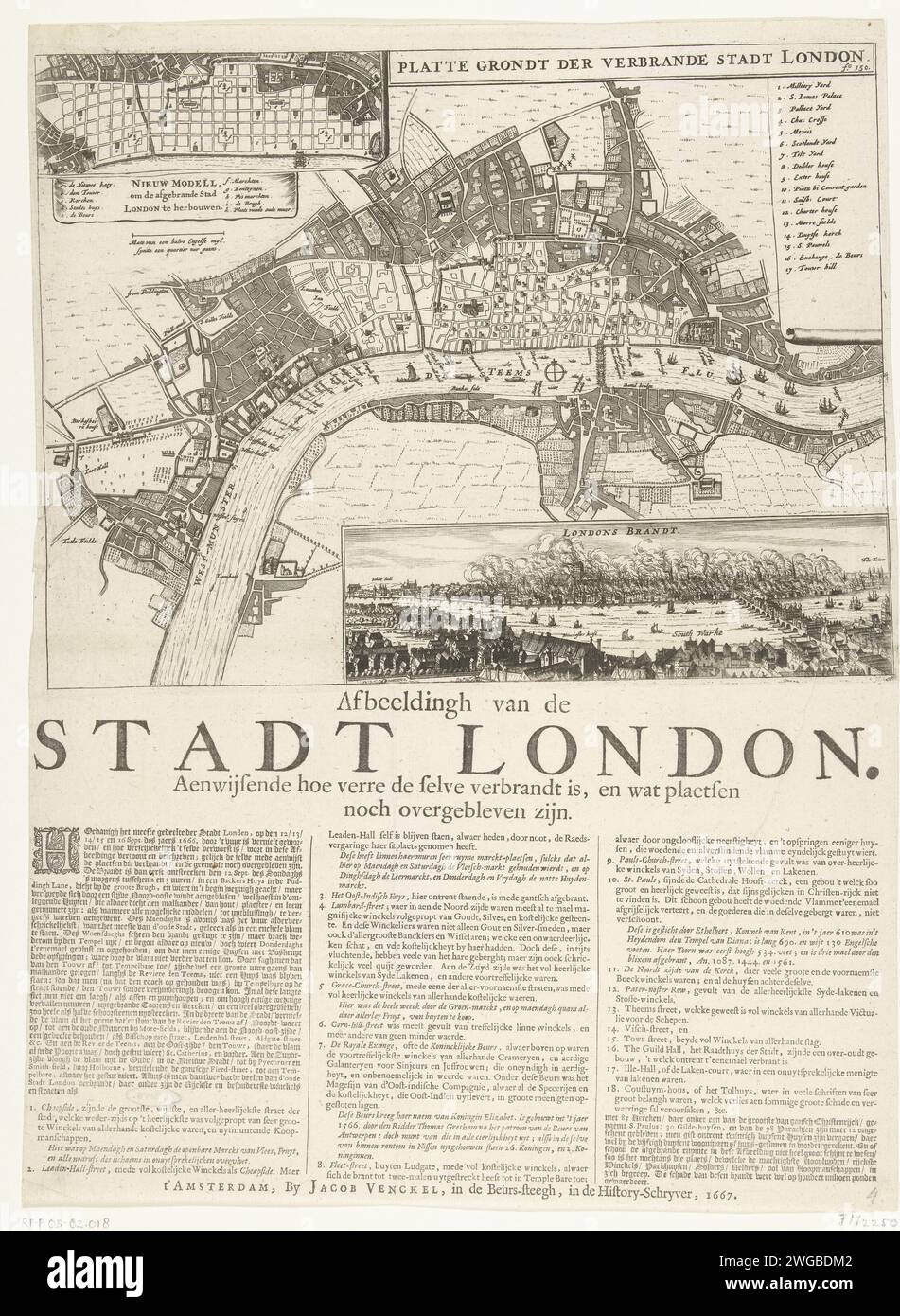 1666 map london hi-res stock photography and images - Alamy