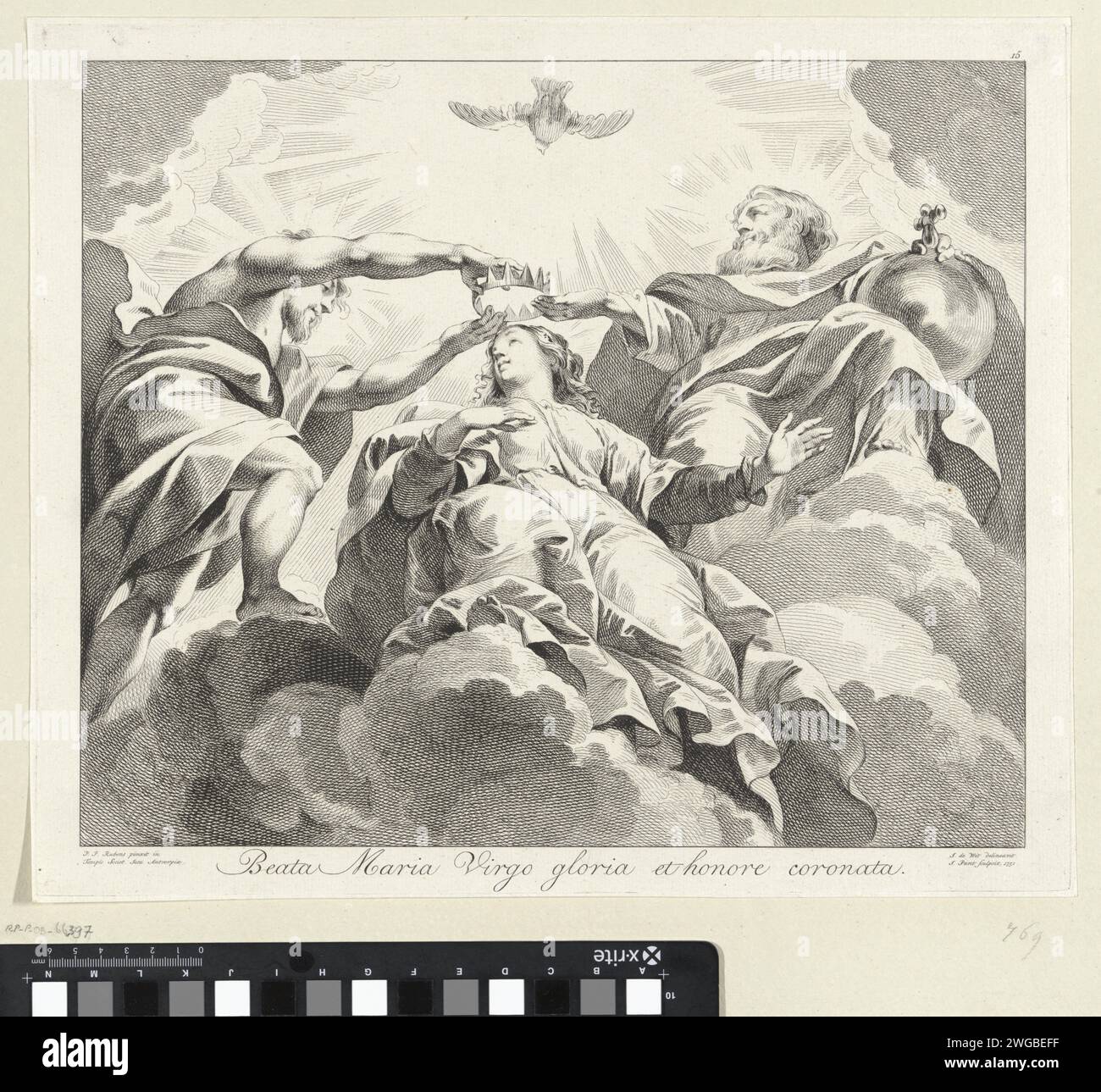 CREAT OF MARIA, Jan Punt, After Jacob de Wit, after Peter Paul Rubens ...