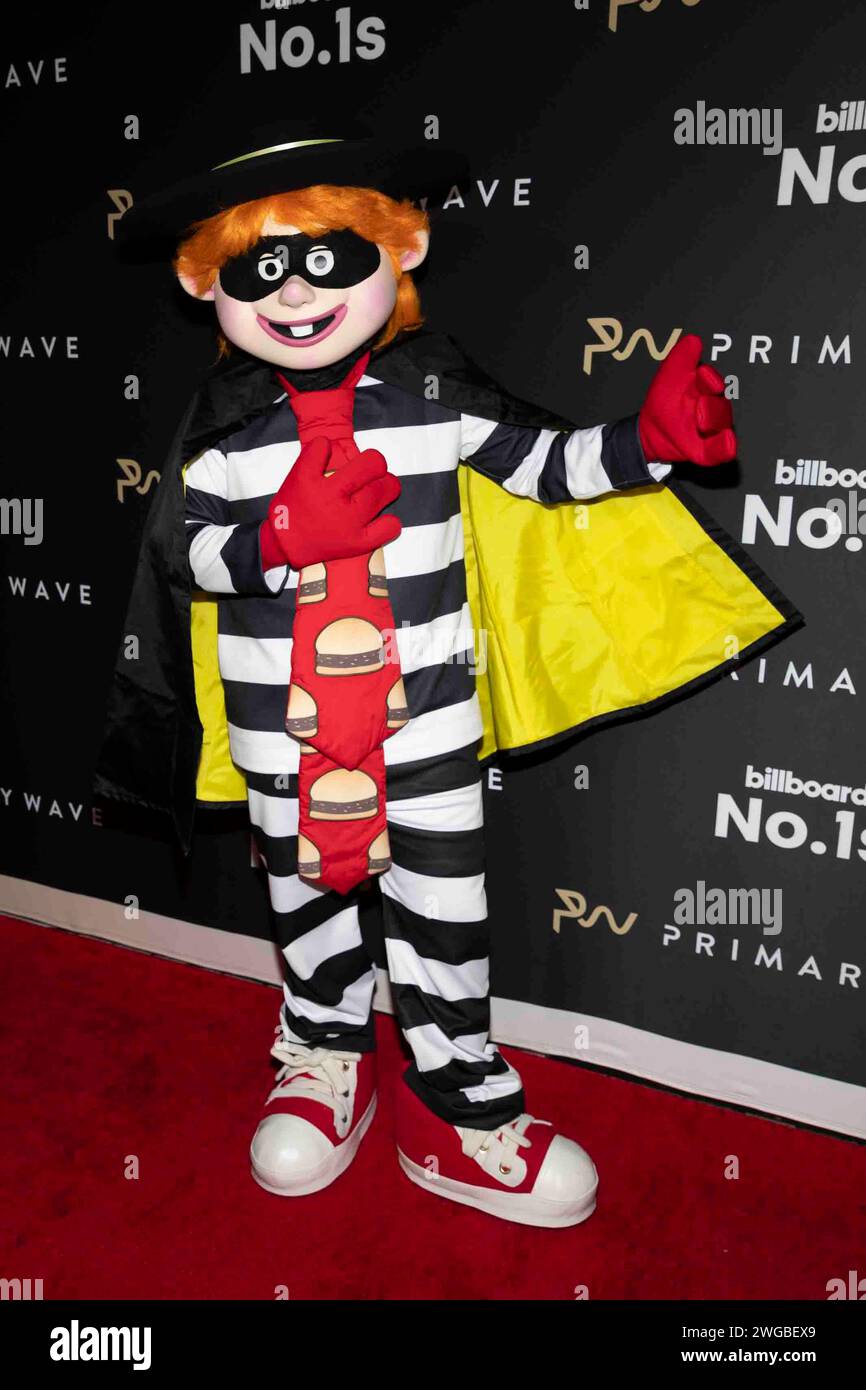 The Hamburglar attends the arrivals of Primary Wave’s 17th Annual Pre ...