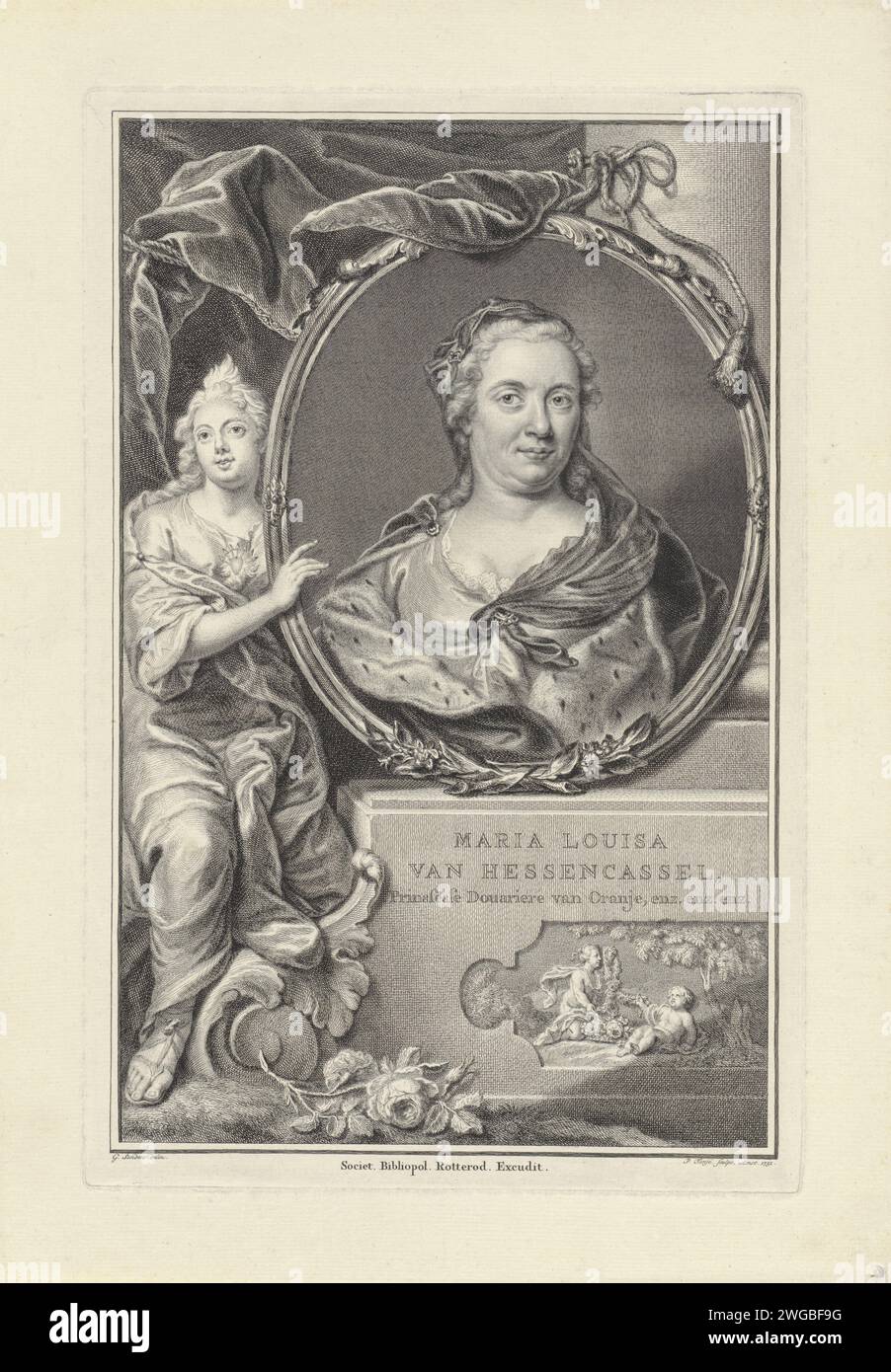 Portrait of Princess Maria Louise van Oranje-Nassau, Pieter Tanjé ...