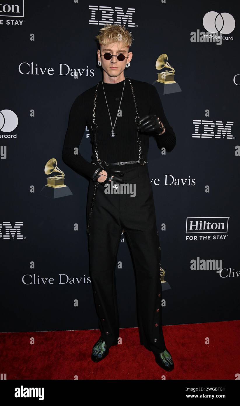 Beverly Hills, USA. 03rd Feb, 2024. Machine Gun Kelly arriving at the ...