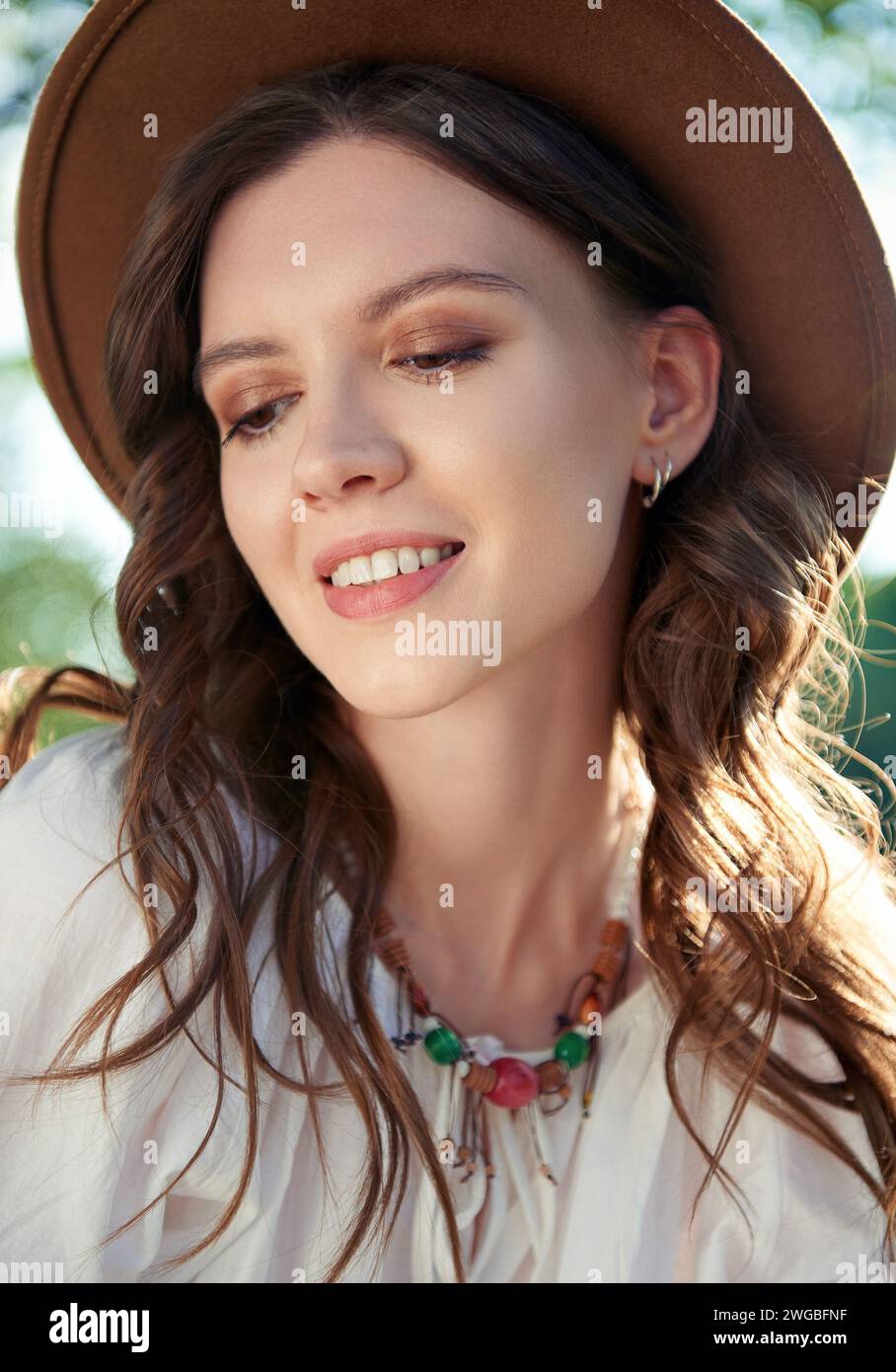 Boho girl hi-res stock photography and images - Alamy