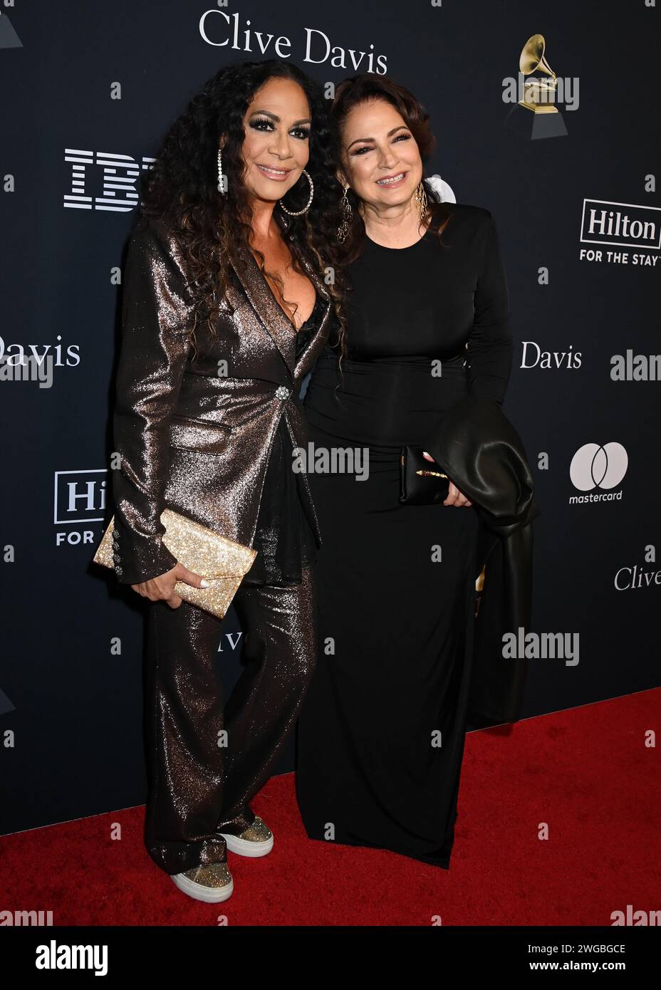 Beverly Hills, USA. 03rd Feb, 2024. Sheila E and Gloria Estefan ...