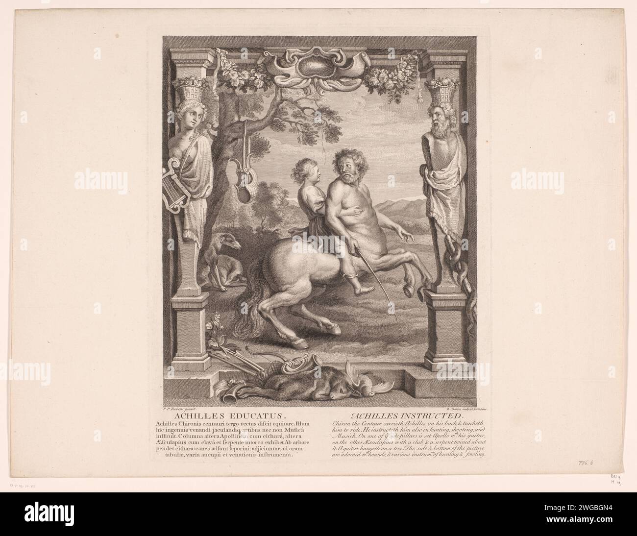 Underworn of Achilles, Bernard Baron, After Peter Paul Rubens, 1724 ...