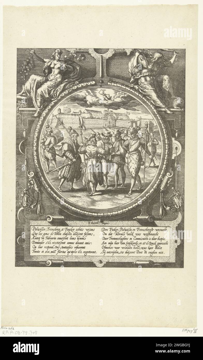 Reproduction of the print with the negotiations with the German ...