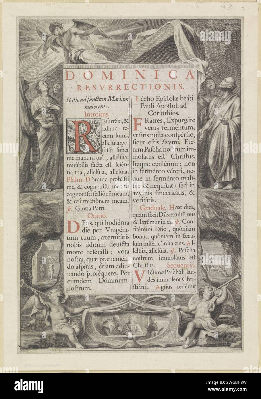 Frame with the resurrection, anonymous, 1650 - 1750 print A frame with ...