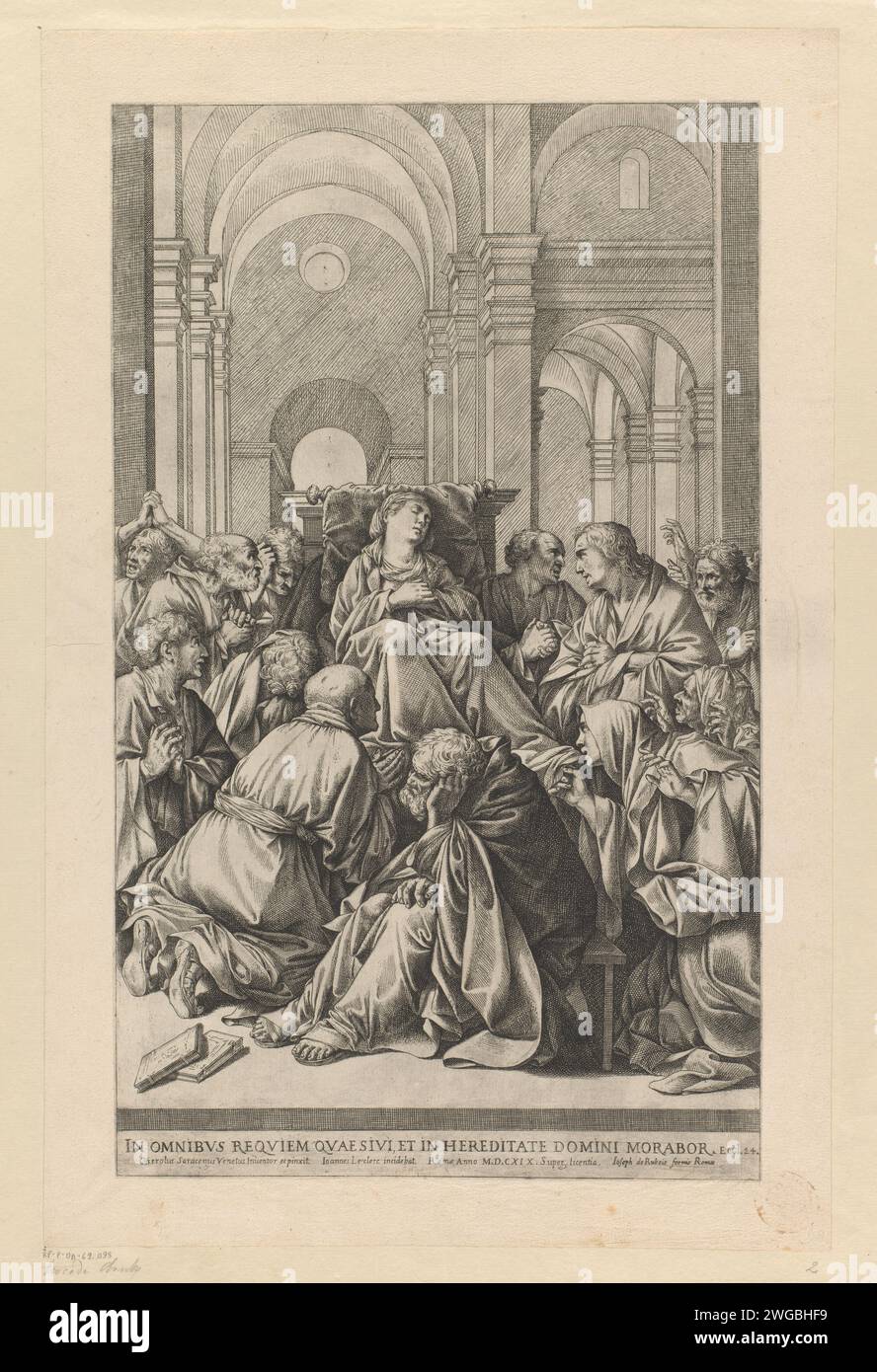 Death of Maria, Jean Leclerc, After Carlo Saraceni, 1619 print print ...