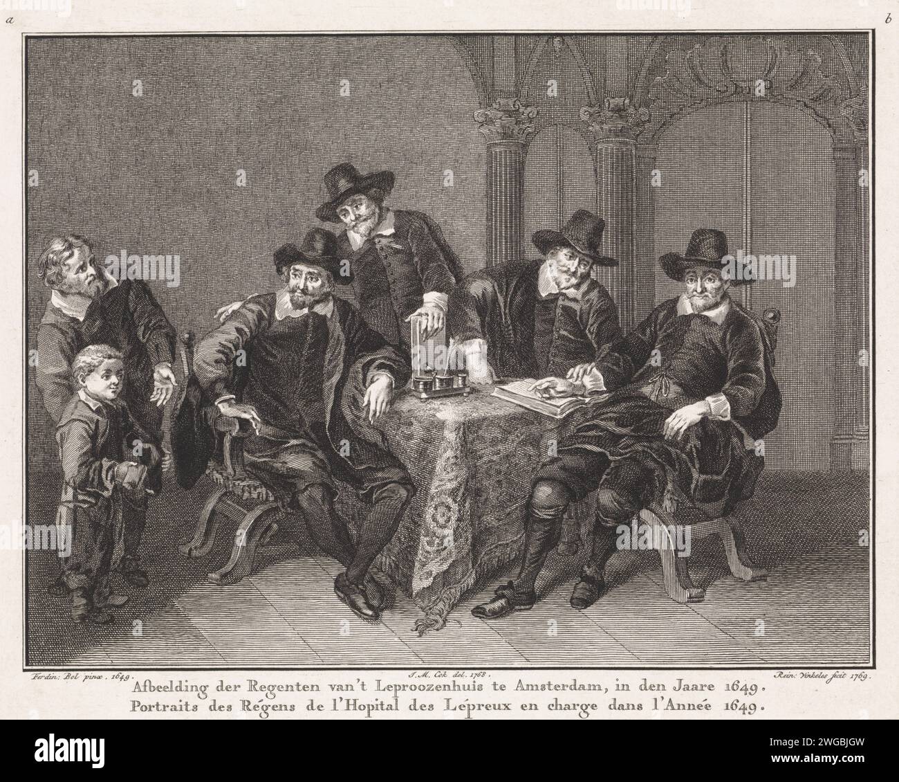 Regents of the Leprozenhuis in Amsterdam, Reinier Vinkeles (I), After ...