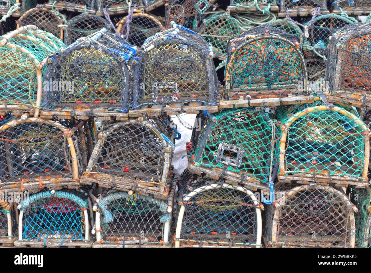 Fishing Creels, Lobster Pots Stock Photo - Alamy