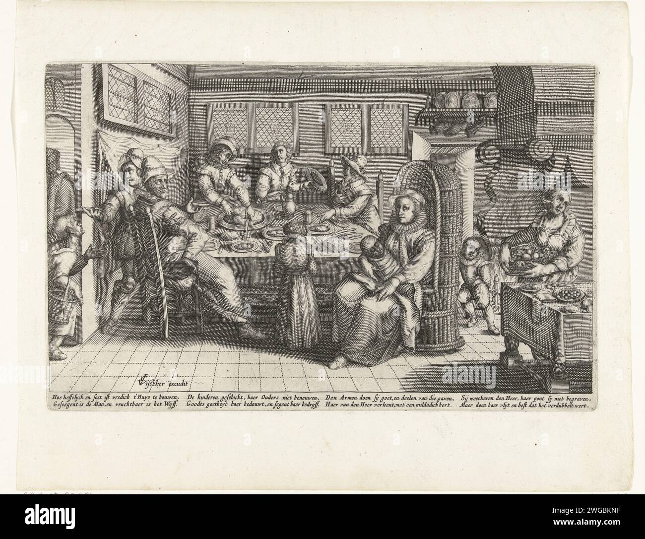 The good household, ca. 1600, 1575 - 1649 print The good household, ca ...