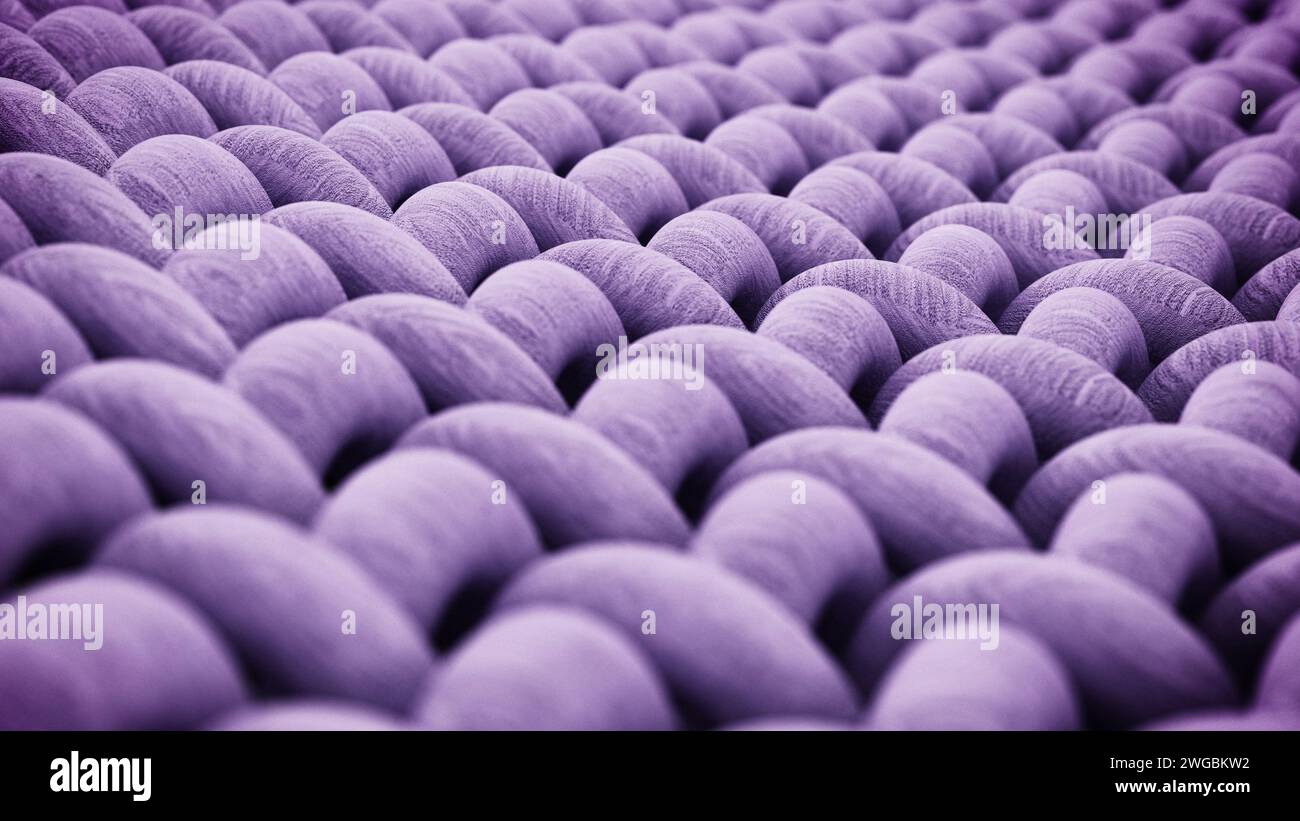 Woven fabric detail under microscope. 3D illustration Stock Photo - Alamy