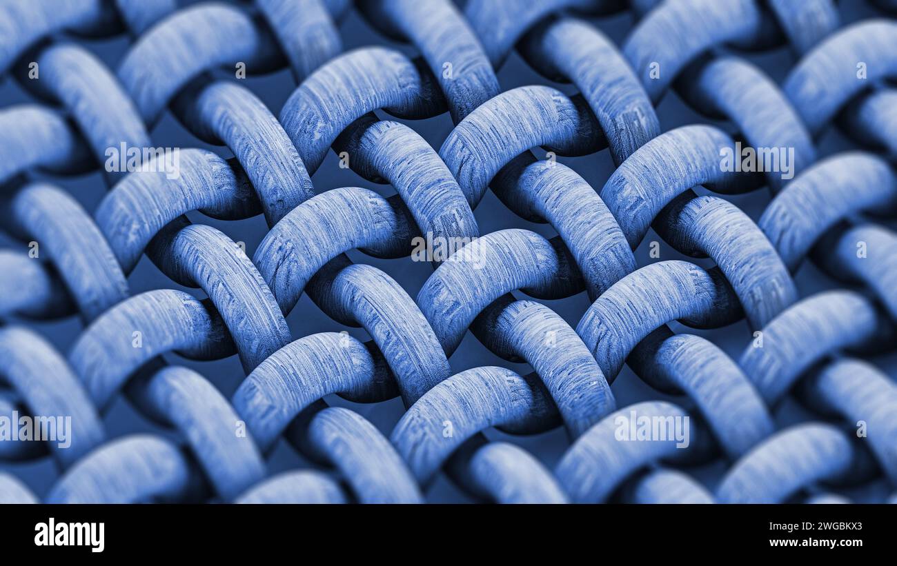 Woven fabric detail under microscope. 3D illustration Stock Photo - Alamy