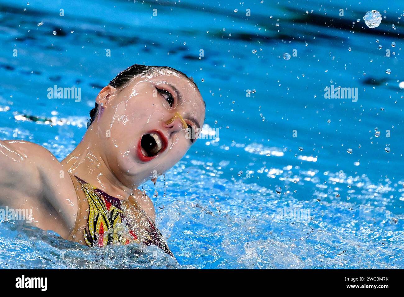 Doha, Qatar. 04th Feb, 2024. Huiyan Xu of China competes in the ...