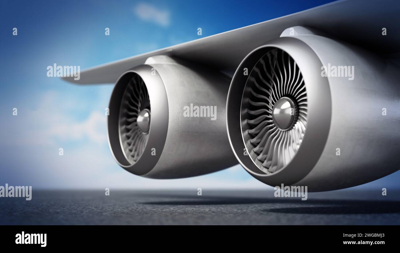 Turbojet engine 3d hi-res stock photography and images - Alamy