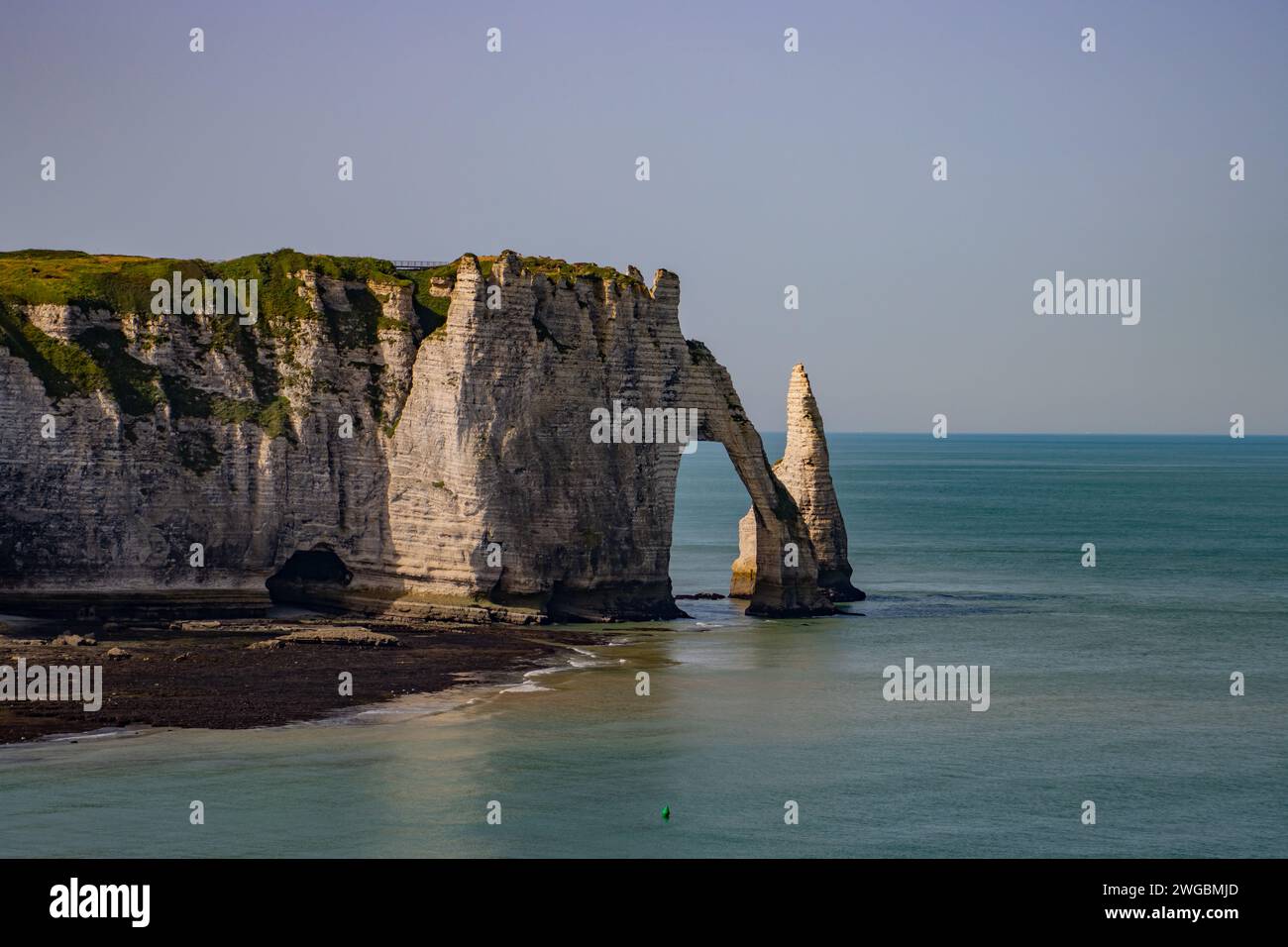 Landscape of the cliffs in Etretat, Normandy, France Stock Photo - Alamy