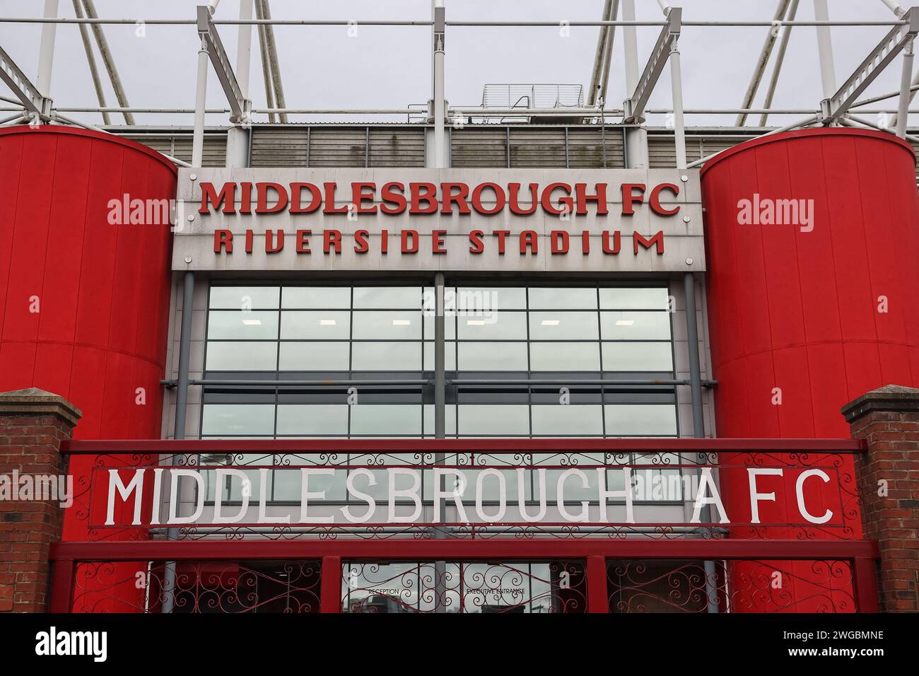 A general view of the Riverside Stadium ahead of the Sky Bet ...