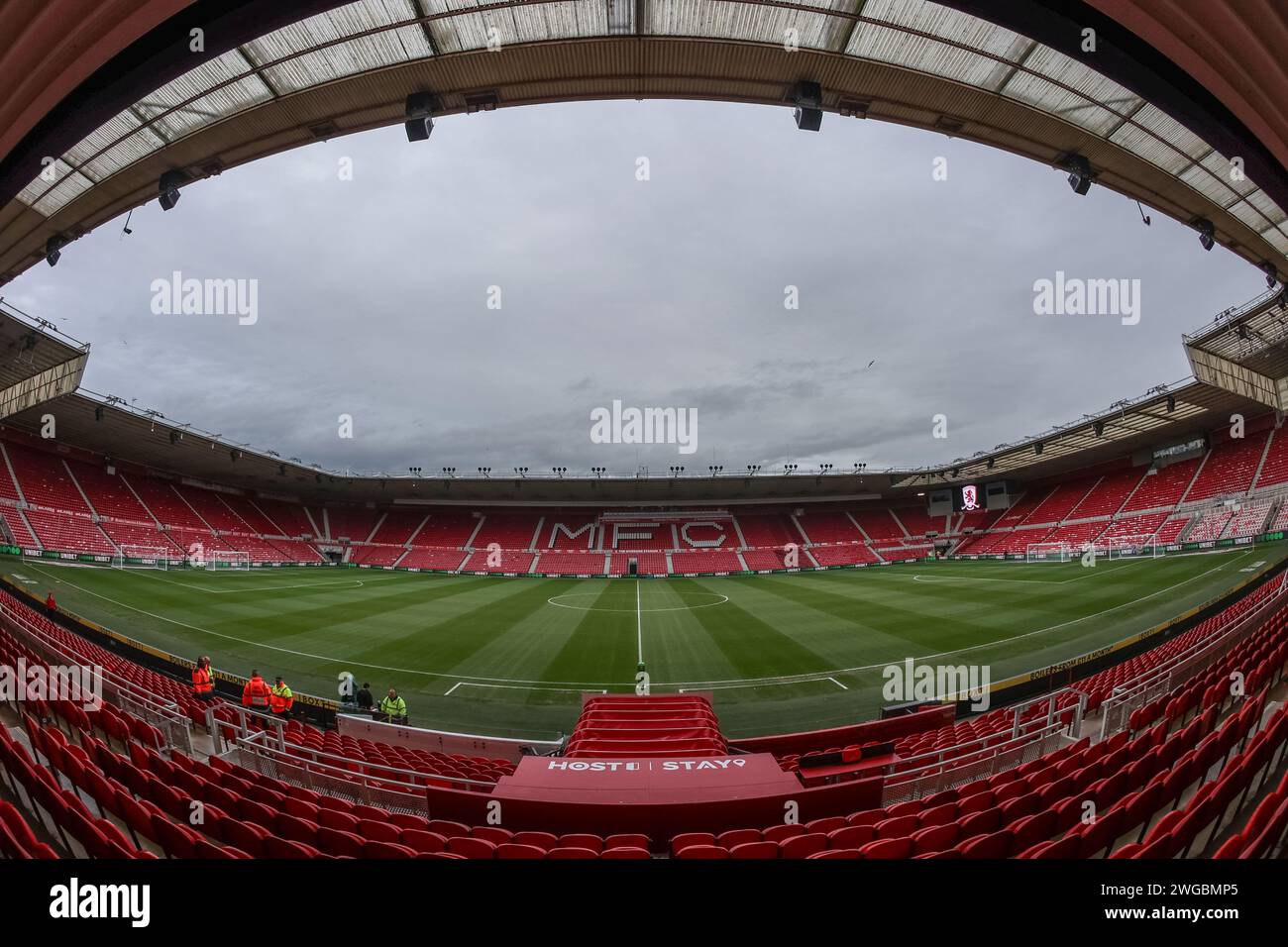 A general view of the Riverside Stadium ahead of the Sky Bet ...