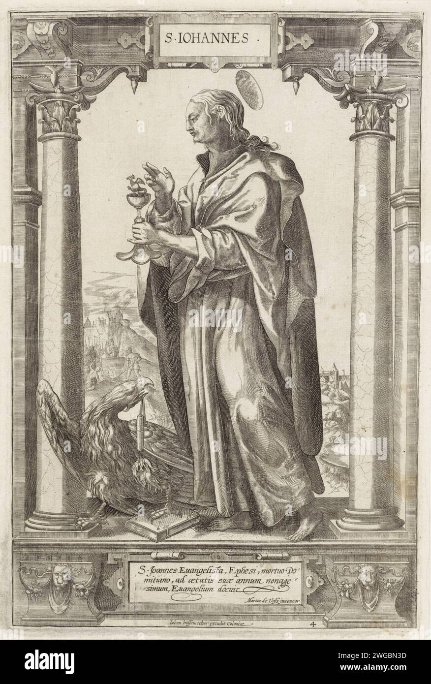 H. Johannes de Evangelist, Anonymous, After Hieronymus Wierix, After Jan Ditmaer, After Maerten ...