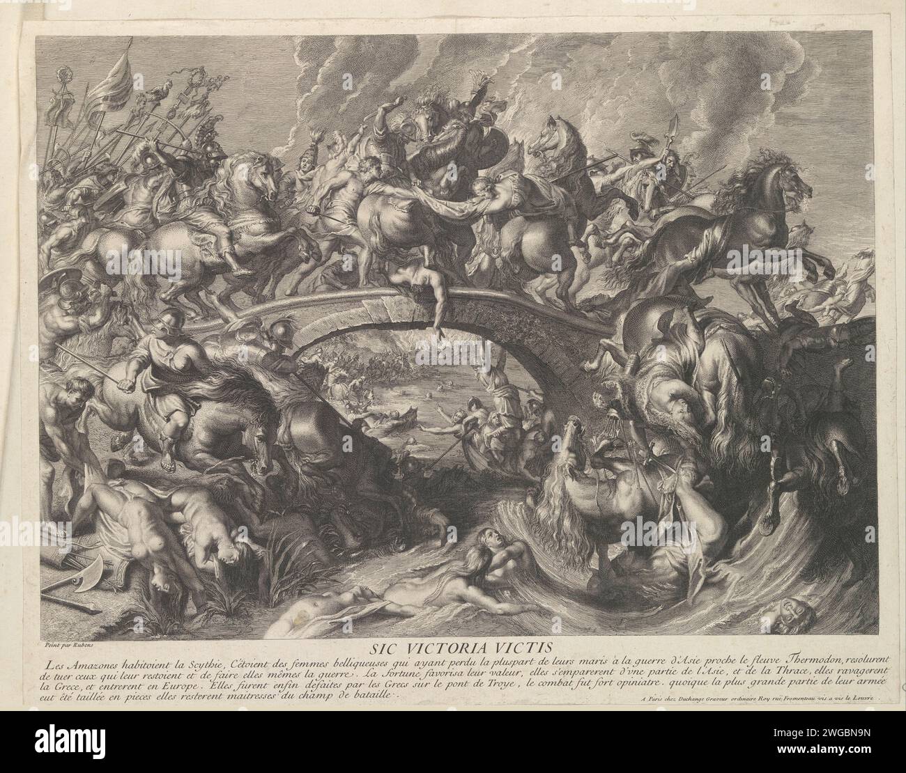 Fight with Amazones, Gaspard Ducange (attributed to), after Peter Paul ...