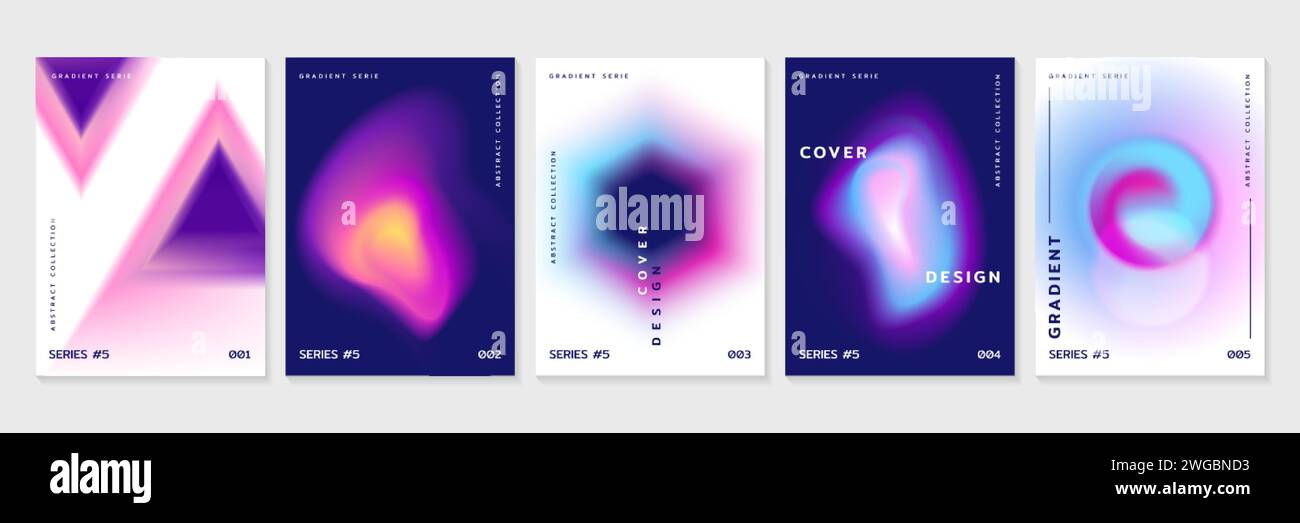 Liquid form banners design shapes elements Stock Vector Images - Alamy