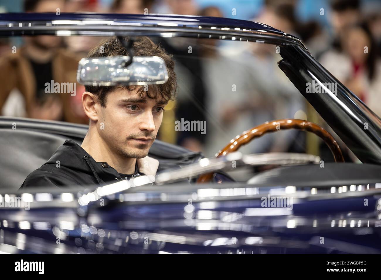 Paris, France. 03rd Feb, 2024. Charles Leclerc, during the Retromobile ... Paris, France. 03rd Feb, 2024. Charles Leclerc, during the Retromobile ...