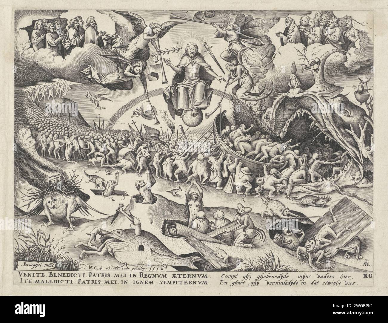 Last Judgment, Pieter van der Heyden, After Pieter Bruegel (I), 1558 ...