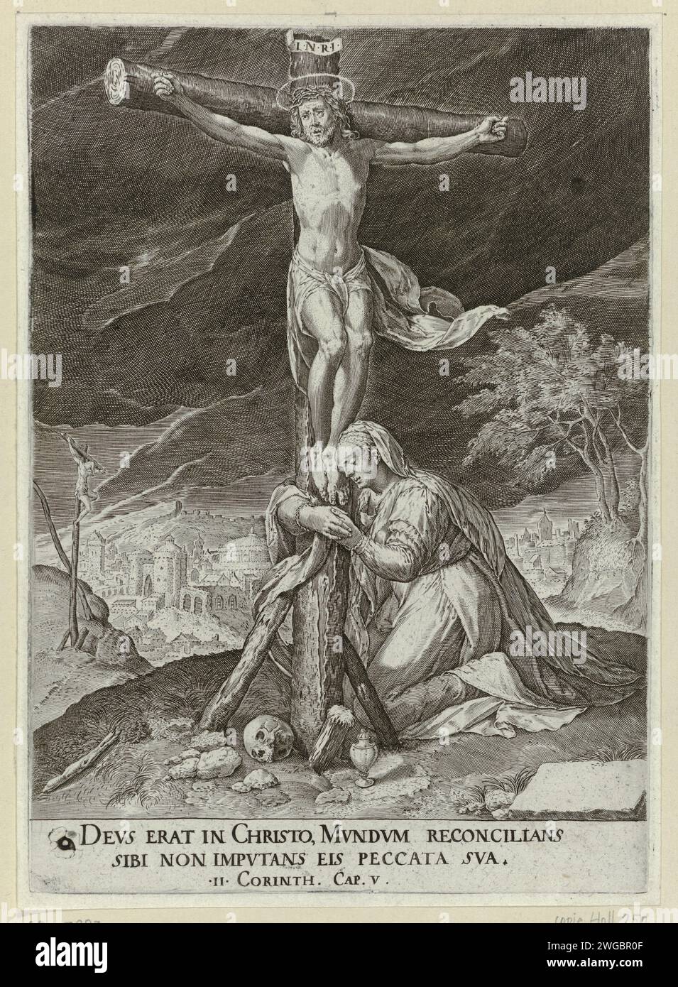 Christ on the Cross, Anonymous, After Johann Sadeler (I), After Frans Floris (I), 1560 - 1650 ...