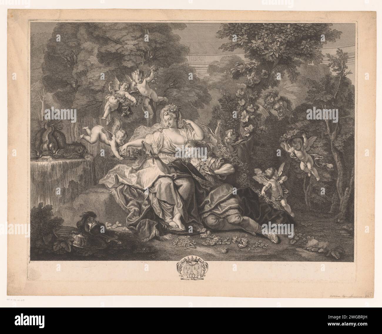 Mars and Venus Spied by soldiers, Anonymous, 1750 - 1799 print France ...