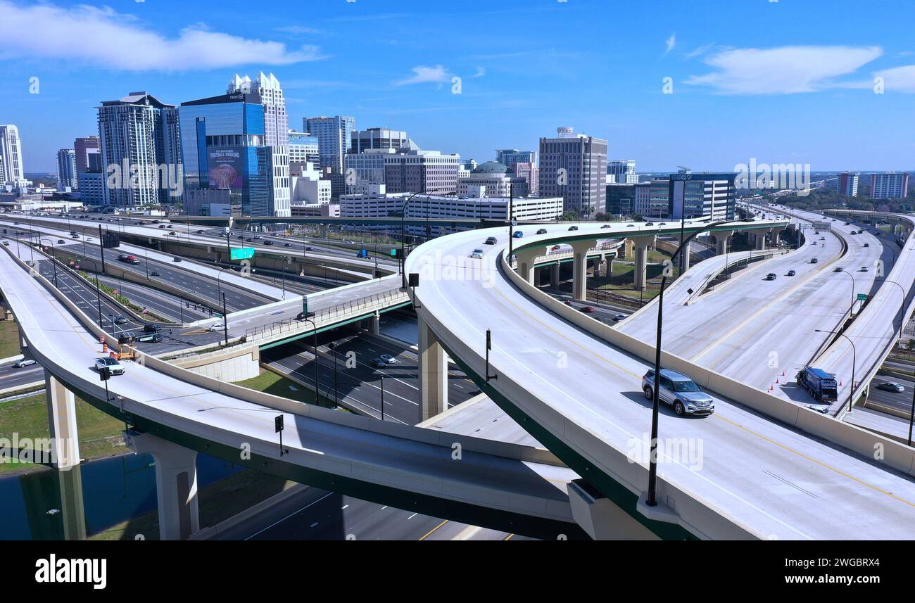 Orlando, United States. 04th Feb, 2024. An aerial view of the ...