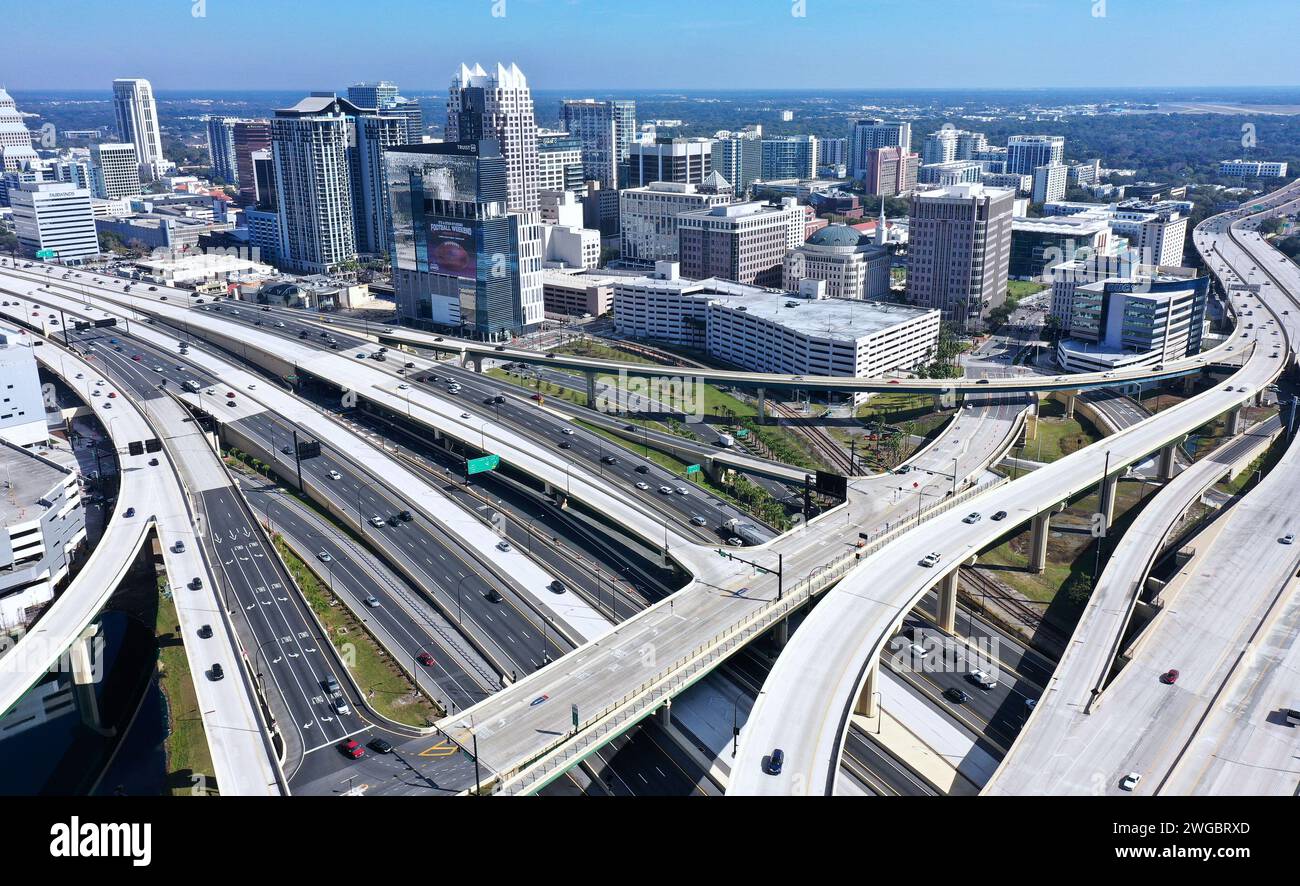 Orlando, United States. 04th Feb, 2024. An aerial view of the ...