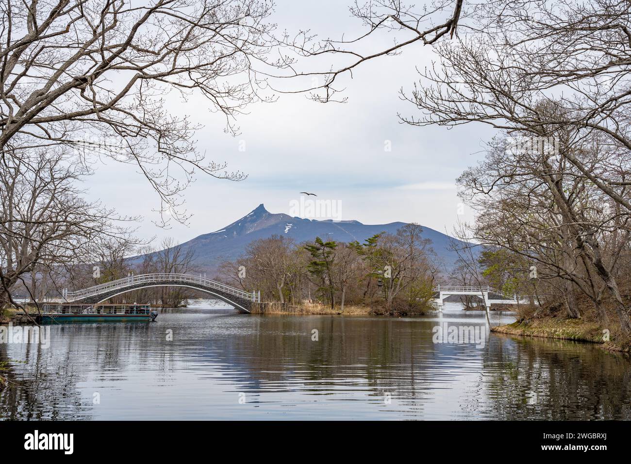 Onuma Quasi-National Park walking courses of Lake Onuma. Oshima ...