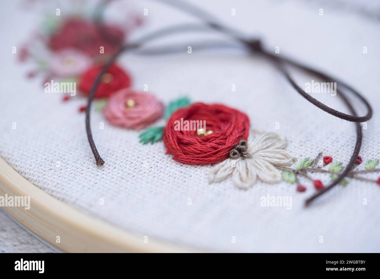 Border embroidery hi-res stock photography and images - Alamy