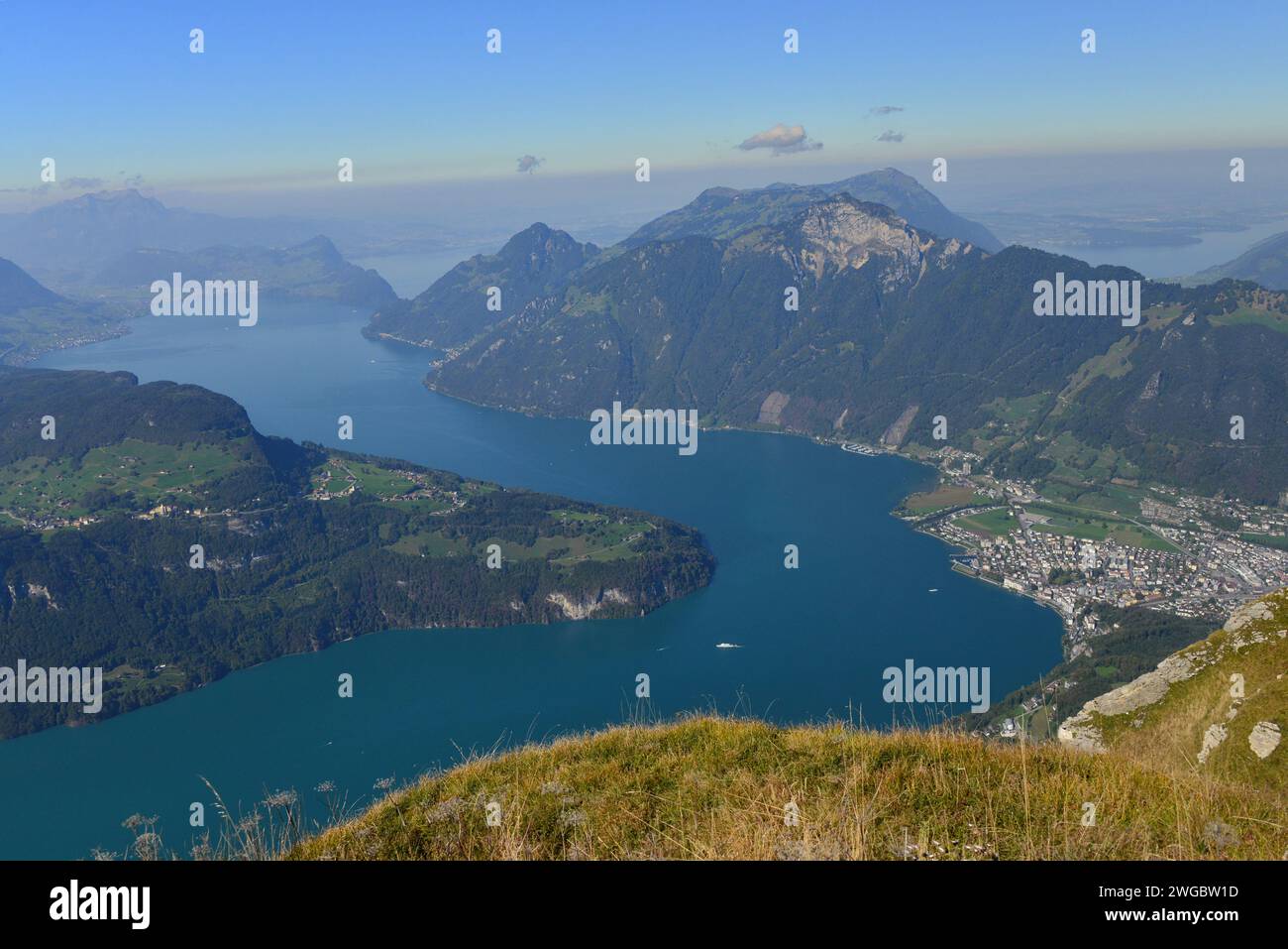 Aerial view of lake Zug from Mt Rigi, Zug, Switzerland Stock Photo - Alamy