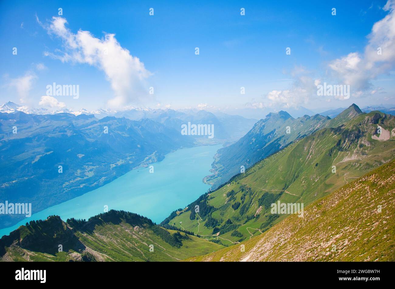 Aerial view of lake Brienz, Bern, Switzerland Stock Photo - Alamy