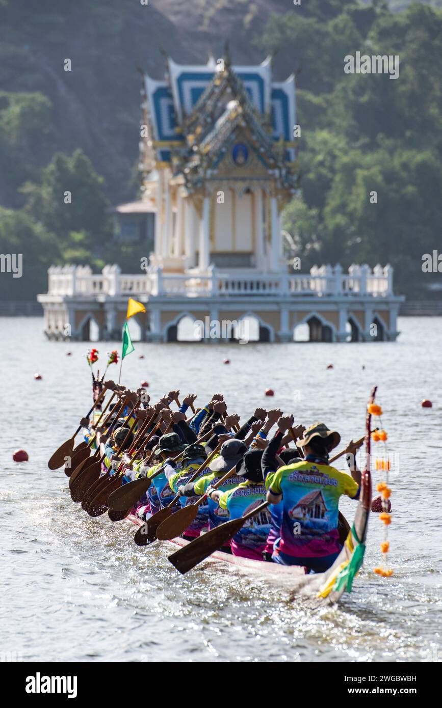 a Dragonboat or Longboat Team in front of the Royal pavillon on the ...